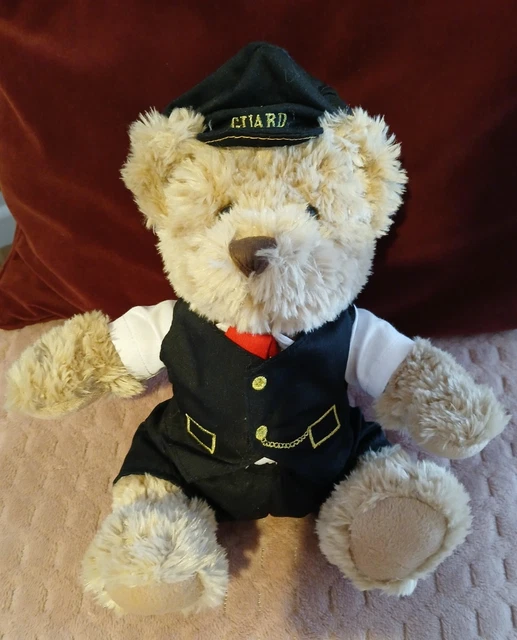 KEEL RAILWAY BEARS Train Guard Teddy Bear Driver Soft Toy Comforter ...