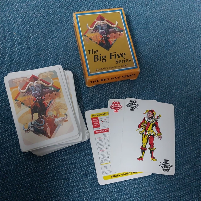 THE BIG FIVE Series Playing Cards Buffalo £4.99 - PicClick UK