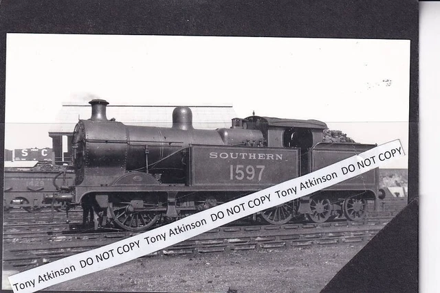 SOUTHERN RAILWAY - J Class 0-6-4T No. 1597 - Vintage Image - L12139 £1. ...