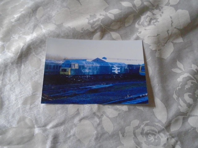 6X4 PHOTO OF Class 47-47292 Diesel Loco at Ruddington Fields Station ...