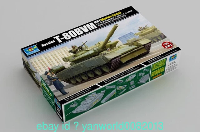 TRUMPETER 09588 1/35 Russian T-80BVM MBT Marine Corps Plastic model £52 ...