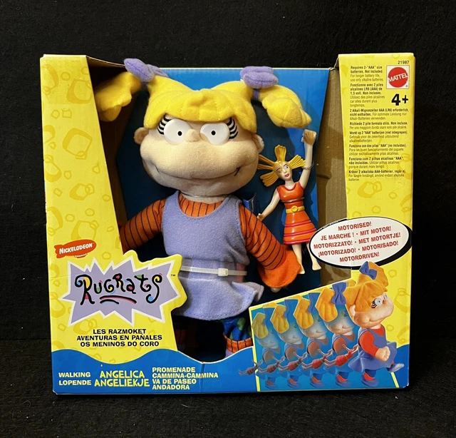 1998 MATTEL RUGRATS Walking Angelica Motorized Plush Nickelodeon MISB £ ...