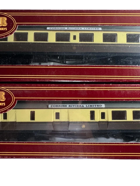 2XAIRFIX GMR 54207-6 GWR Centenary Composite Coach Cornish Riviera OO ...