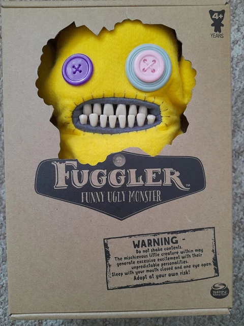 FUGGLER FUNNY UGLY Monster 22cm Grumpy Grumps Yellow Felt BNIB £12.00 ...