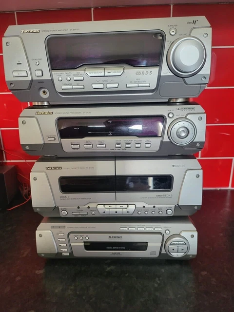 TECHNICS SA-EH750 HIFI Stacking Stereo System - 5xCD/2xCassette/Tuner ...