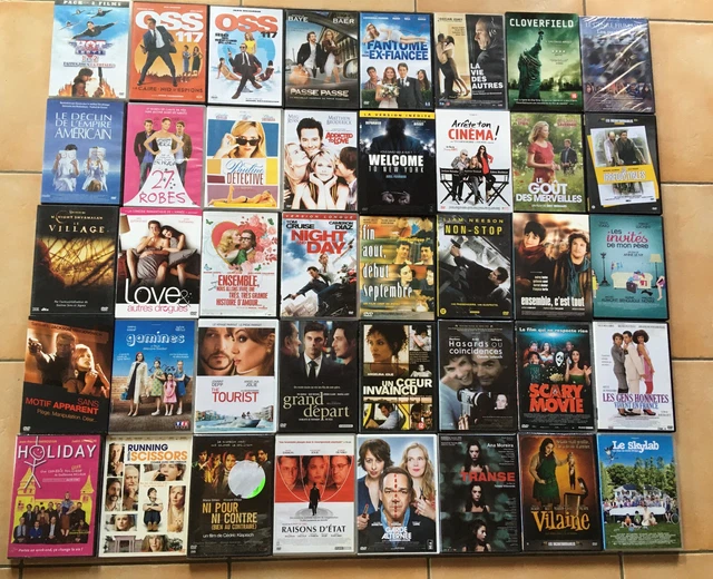 LOT DE 160 DVD: Louis de Funès, Jean Dujardin, Gilles Lellouche, Matt ...