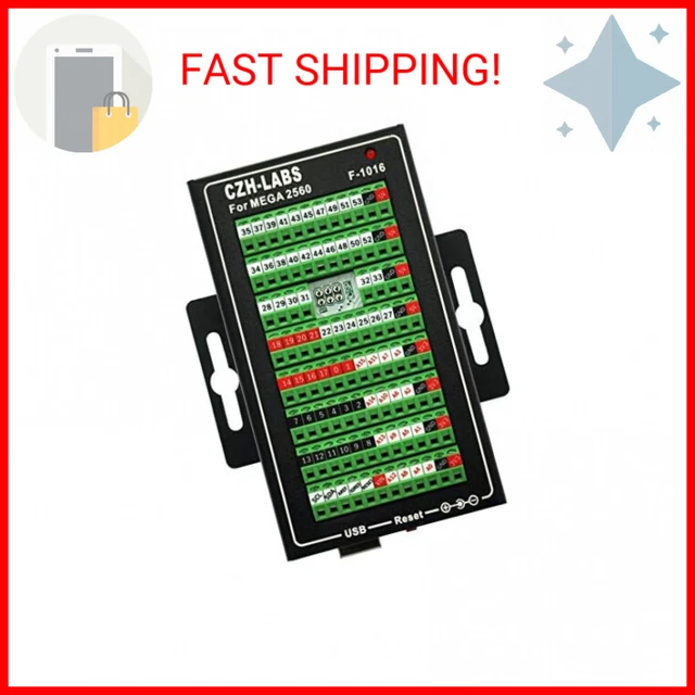 MEGA2560 SCREW TERMINAL Block Breakout Module with Aluminum Enclosure ...