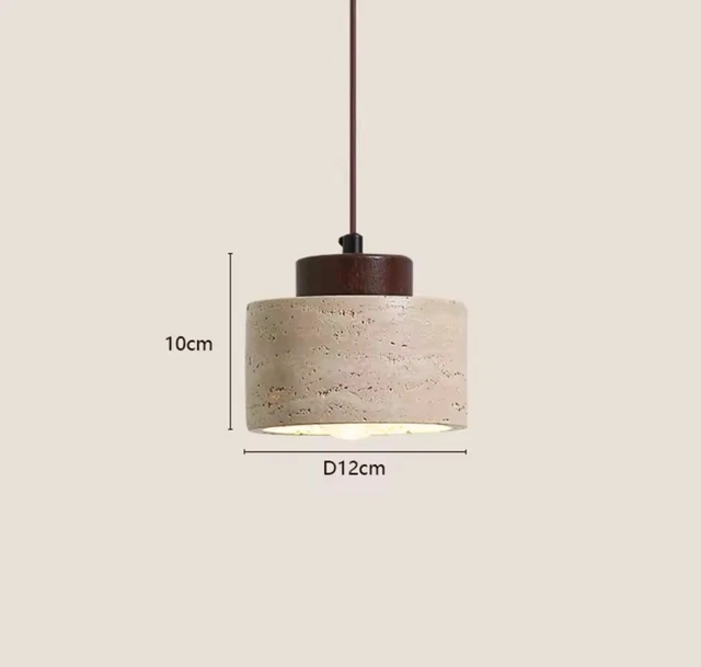 WABI SABI PENDANT Light Yellow Cave Stone Japanese Modern Bedside H10cm ...
