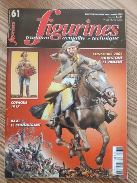 FIGURINES NUMÉRO 61, 54 mm, modélisme, uniformes, ww1, WW2, Empire, 1/ ...