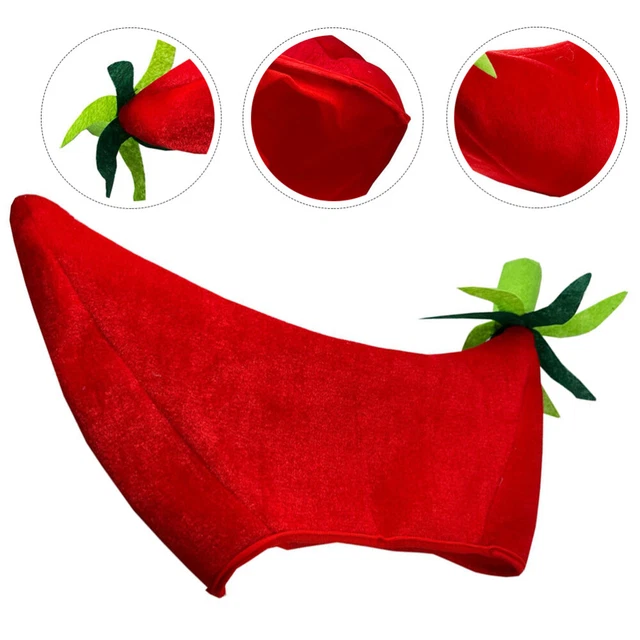 PARTY HAT PROP Birthday Costume Red Pepper Role-playing Toddler £8.49 ...