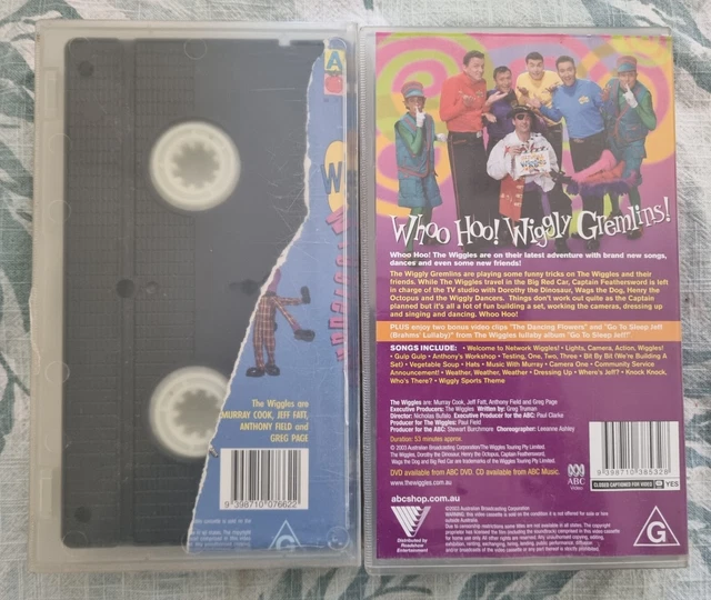 2X THE WIGGLES VHS: Wiggledance & Woo Hoo Wiggly Gremlins FREE AUS POST ...