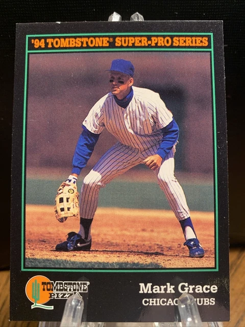 1994 SCORE TOMBSTONE Pizza Super-Pro Series Mark Grace Chicago Cubs #6 ...