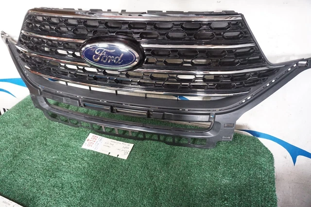 W/ DAMAGE 2020 2022 FORD EXPLORER FRONT BUMPER GRILLE 2021 OEM UF99199 ...
