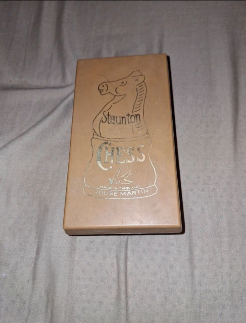 VINTAGE STAUNTON PLASTIC Chess Set by House Martin Full Set With Box £0 ...