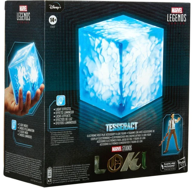 MARVEL LEGENDS ELECTRONIC Cube Tesseract Life Size + action figure Loki ...