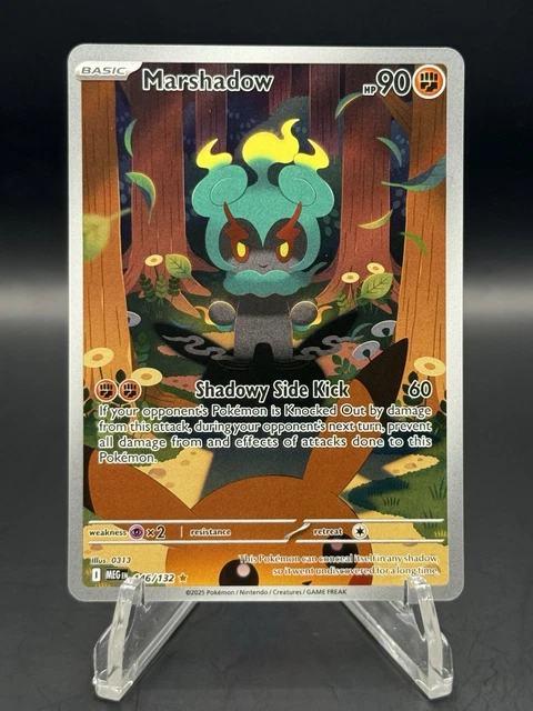 2025 POKÉMON MEGA Evolution Marshadow Illustration Rare Holo 146/132 Mint NM £81.07 - PicClick UK