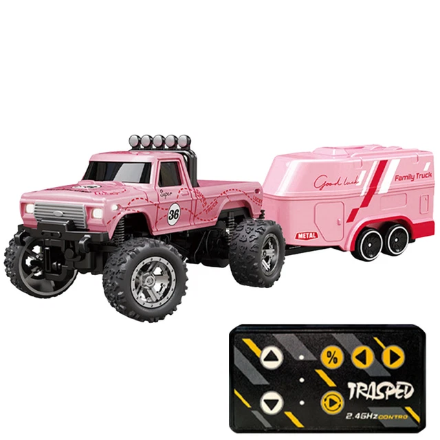 MINI RC MONSTER Truck Car with Lights 1 64 Scale Truck Children Toy ...