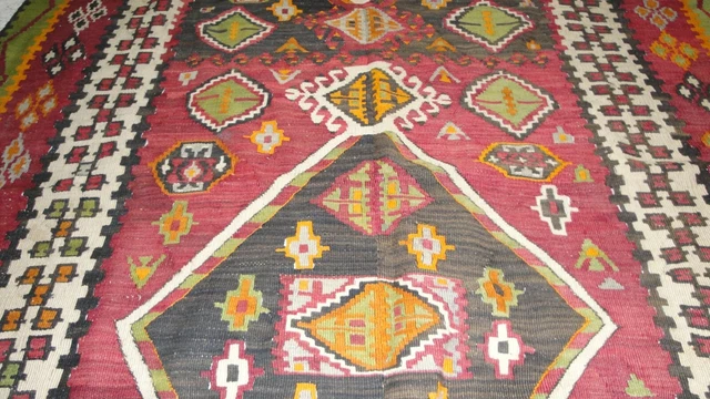 TAPIS RUG KILIM ancien Marocain Tribal Oriental Berbere trés grand EUR ...