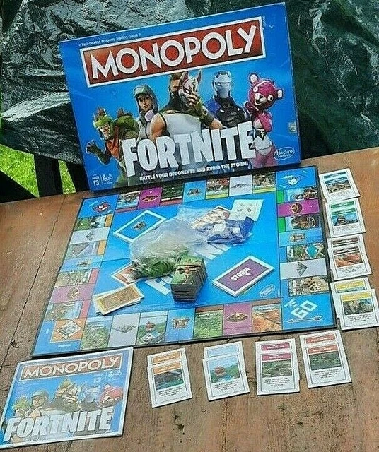 MONOPOLY FORTNITE EDITION Board Game by Hasbro Gaming 2018 Complete £6. ...