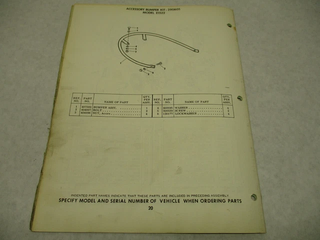 261887 1971 EVINRUDE Norseman Snowmobile Parts Catalog E1522 $22.32 ...