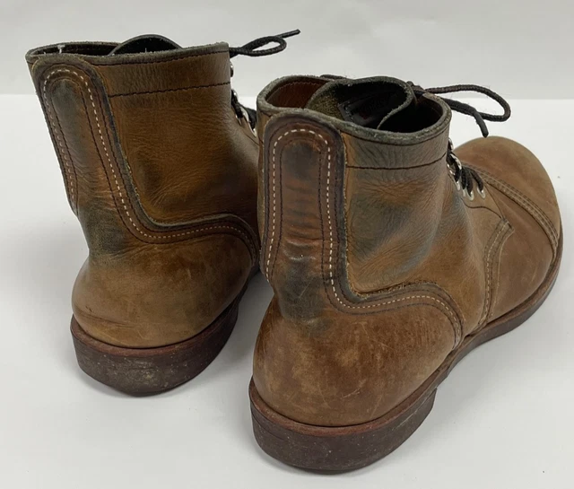 RED WING BOOTS Men's Brown Iron Ranger Heritage Classic 8111 Amber ...