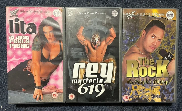 3 WWF VHS Video Lita The Rock Rey Mysterio 619 WWE £8.52 - PicClick UK