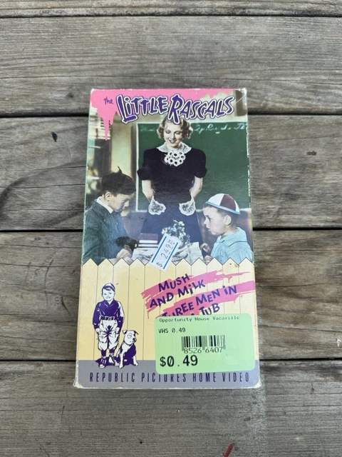 THE LITTLE RASCALS - Mush and Milk/Three Men in a Tub (VHS, 1991) $2.99 ...