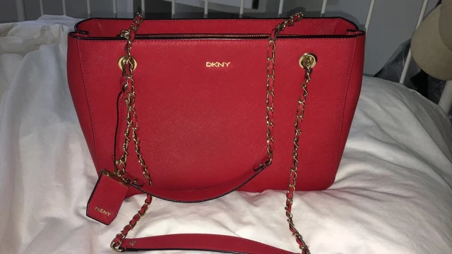 DKNY RED LEATHER Bag £50.03 - PicClick UK