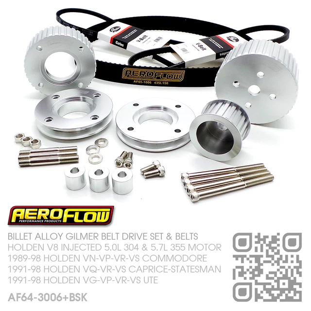 GILMER DRIVE SET & Belts V8 Injected 5.0L 304 [Holden Vn-Vp-Vr-Vs ...