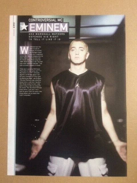 EMINEM ORIGINAL VINTAGE Star Magazine Clipping / Article / Poster £24. ...