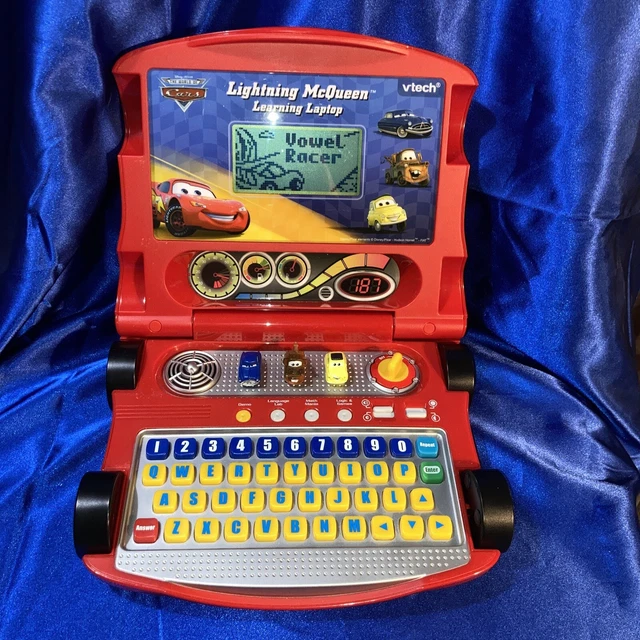 VTECH DISNEY PIXAR Cars Lightning McQueen Learning Laptop Educational ...