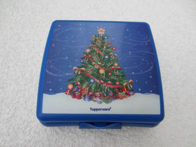 TUPPERWARE BROTDOSE, SANDWICHBOX, Vesperbox in Blau mit Motiv ...