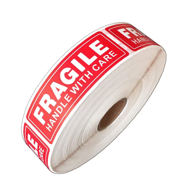 1 ROLL/500PCS FRAGILE Stickers - Fragile Handle with Care Labels - for ...