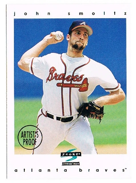 1997 SCORE ARTIST'S Proof White Border John Smoltz Atlanta Braves EUR ...