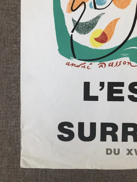 AFFICHE ANDRÉ MASSON L'estampe et surréalisme EUR 49,00 - PicClick FR