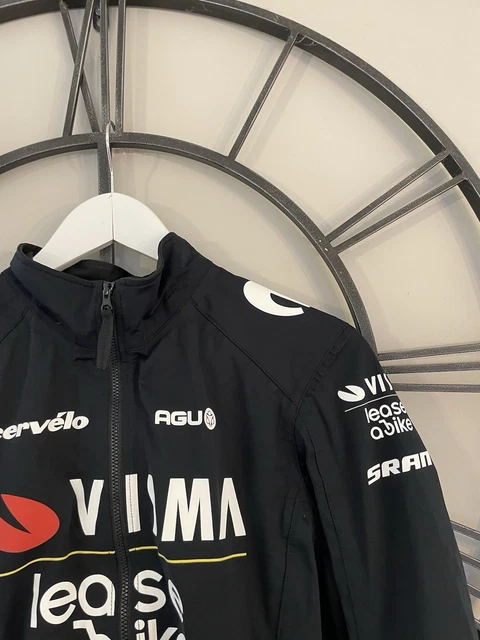 VISMA LEASE A Bike Pro Team Issue 2025 Rain Jacket Medium AGU £95.00 - PicClick UK