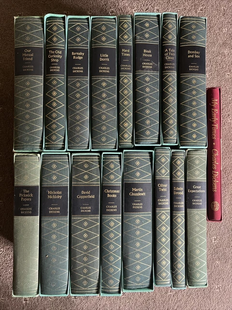 COMPLETE WORKS 16 Novels Charles Dickens Folio Society plus My Early ...