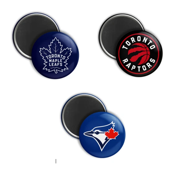 TORONTO MAPLE LEAFS/RAPTORS/BLUE Jays-All 3-2.5" Magnets-NHL/NBA/MLB ...