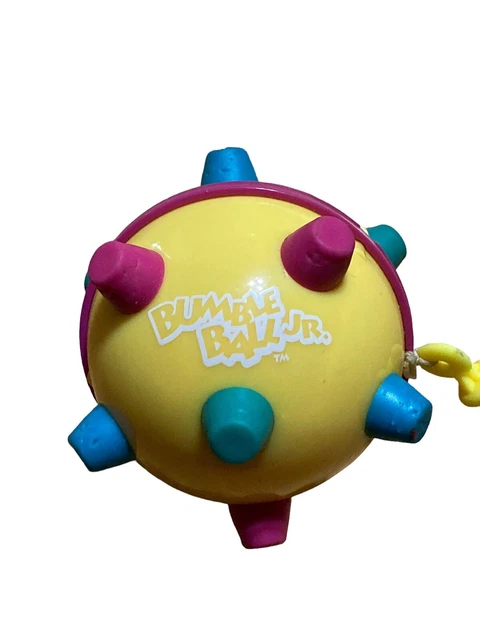 BUMBLE BALL JR. Ertl Vintage Yellow Vibrating Ball Keychain Sensory ...