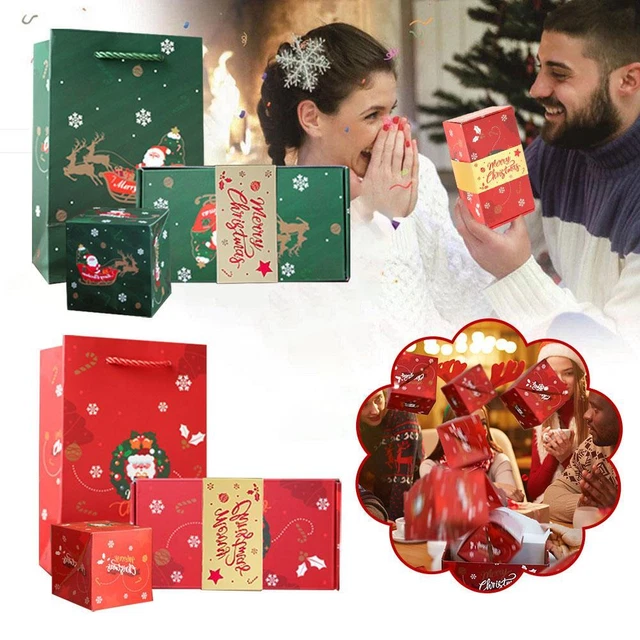 SURPRISE GIFT BOX Explosion - 2024 Newly Merry Christmas Surprise Gift ...