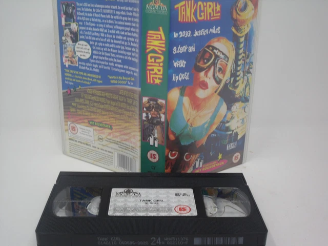 TANK GIRL VHS PAL RARE Sci Fi Cult Video Movie Cert 15 1995 very good ...