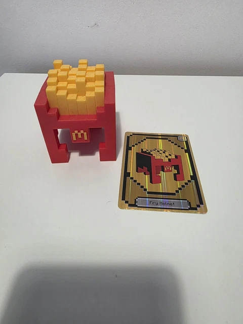MCDONALDS FRIES HELMET Minecraft Movie Toy And Unused Game Code £10.60 ...