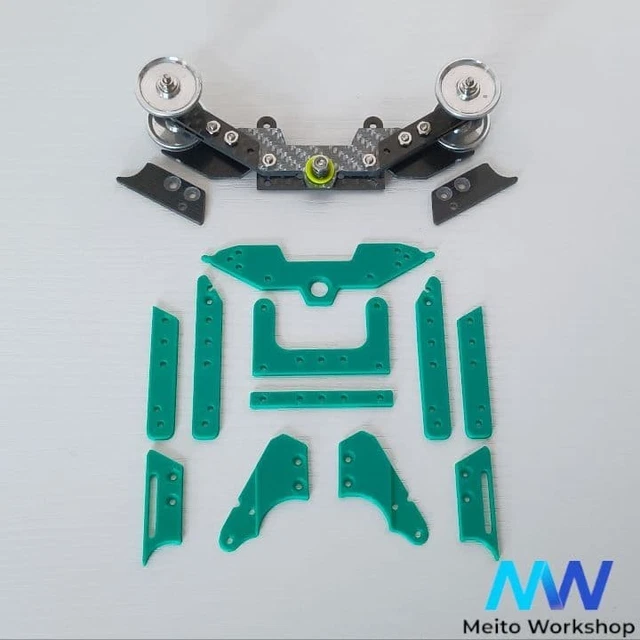 MINI 4WD REAR Single-Axis Anker 13mm 19mm Back Slide 104,7mm EUR 79,12 ...