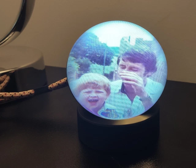 LIVING MEMORIES - AI 3D Video Crystal Ball - Moving Photo Gift - See ...