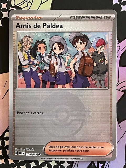 CARTE POKÉMON - Amis de Paldea Pokéball 109/131 Évolutions Prismatiques ...