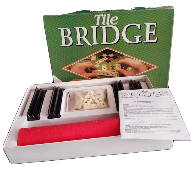 VINTAGE TILE BRIDGE Board Game by Peter Pan Playthings 1983 fully ...