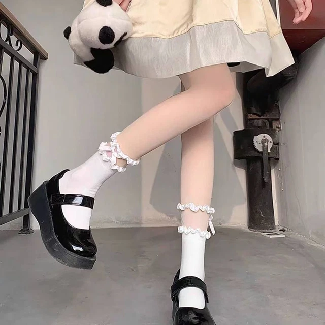 LOLITA JK STOCKINGS COS Lace Silk Stockings Thigh-high Socks Women ...