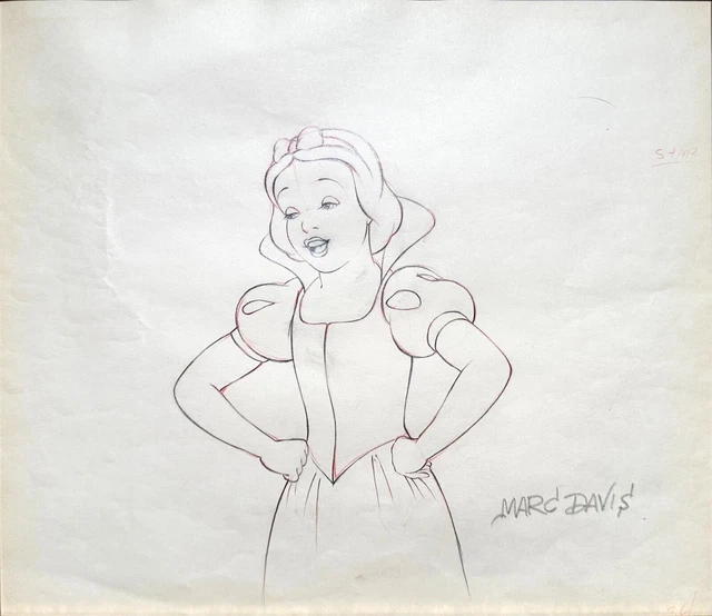 SNOW WHITE AND the Seven Dwarfs Animation Drawing Marc Davis Disney ...