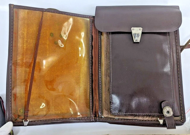 BAG ARMY MAP Leather Officer Tablet Case Soviet USSR Planshet Military ...