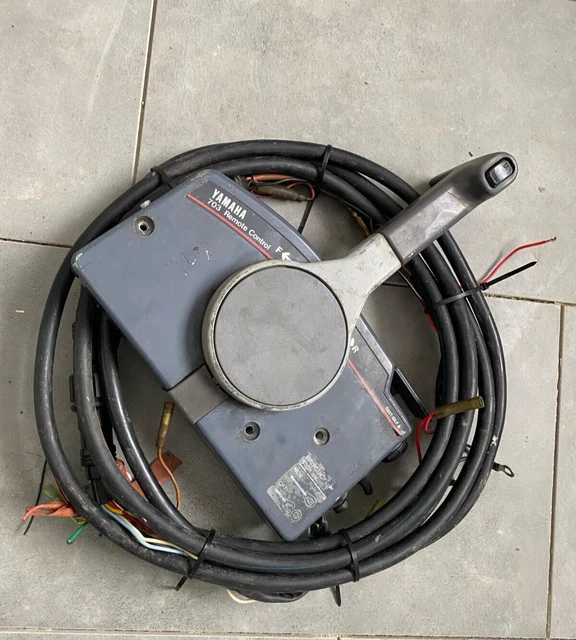 703 YAMAHA REMOTE Control Side Mount Box Handle Harness Tilt Trim - No ...